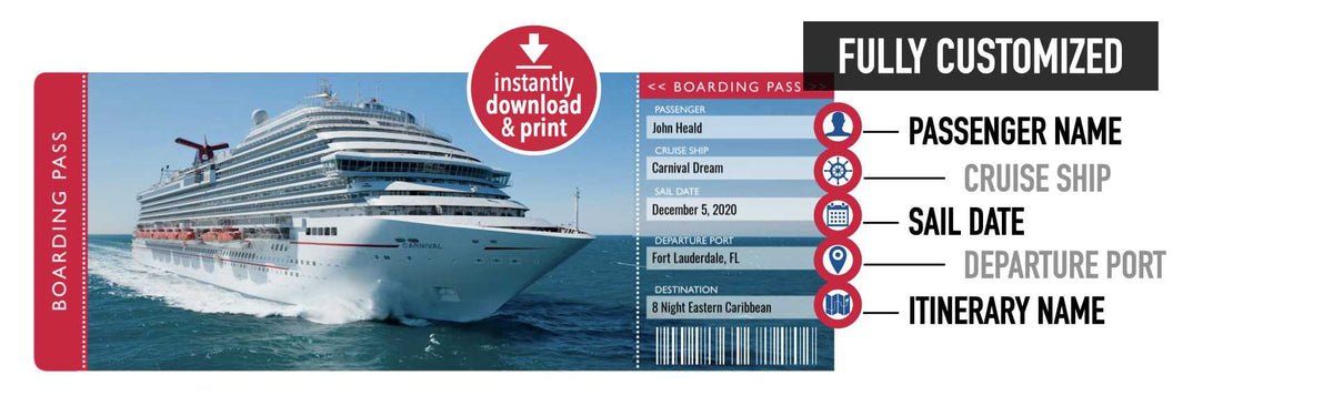 Carnival Cruise Boarding Pass