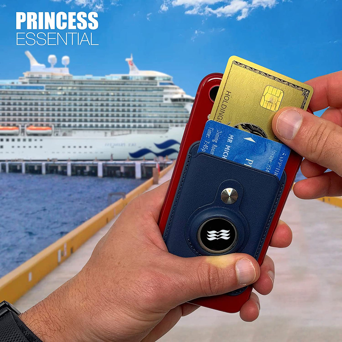 Princess Cruises Ocean Medallion Phone Accessories Holder Wallet Blu princess-cruises-ocean-medallion-phone-accessories-holder-wallet-blu
