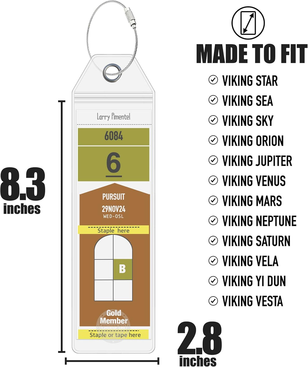 Viking Cruise Luggage Tags (4-Pack) - Fits all Viking Ships – Cruise On